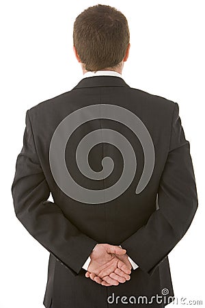 Businessman Holding His Hands Behind His Back Royalty Free Stock ...