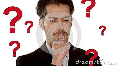 Businessman s doubts stock video. Video of business, ethnicity - 42818391