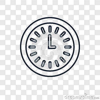 Busy Concept Vector Linear Icon Isolated On Transparent Background ...