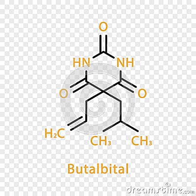 Butalbital Chemical Formula. Butalbital Structural Chemical Formula ...