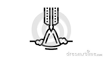 Welding Line Icon Animation Stock Footage - Video of apparatus, machine ...