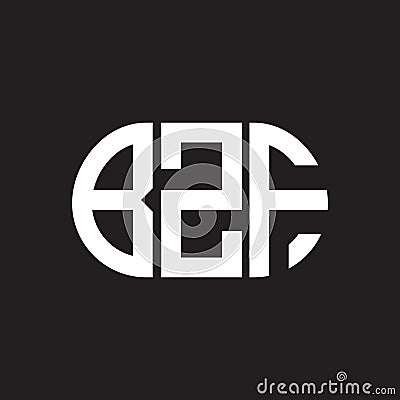 BZF Letter Logo Design On Black Background. BZF Vector Illustration ...