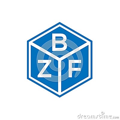 BZF Letter Logo Design On Black Background. BZF Creative Initials ...