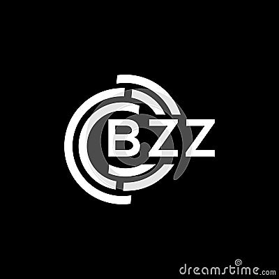 BZZ Letter Logo Design On Black Background. BZZ Creative Initials ...