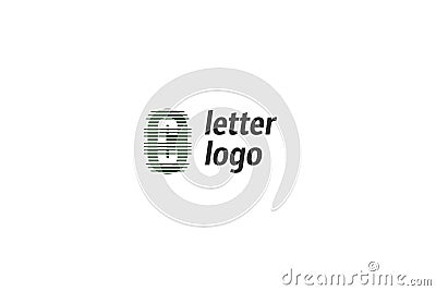 C Letter Template Logo Design Solution With Fade Static Effect Vector ...