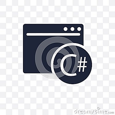 C Sharp Transparent Icon. C Sharp Symbol Design From Programming ...