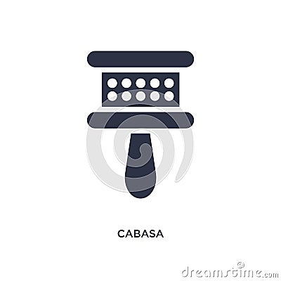 Cabasa Icon On White Background. Simple Element Illustration From Music Concept Cartoon Vector ...