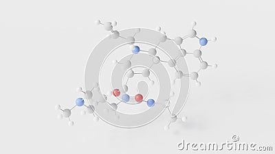 Cabergoline Molecule 3d, Molecular Structure, Ball And Stick Model ...
