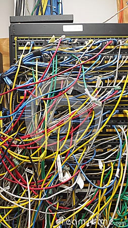 Cable Mess Stock Photo - Image: 42666555