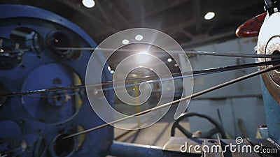 Cable Plexus Close-up, Cable Manufacturing Process in a Modern Factory ...