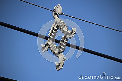 Cable Spacer Stock Image - Image: 35058171