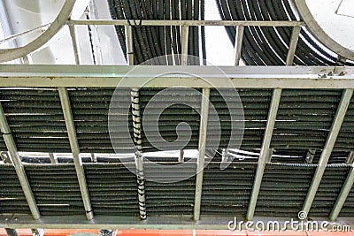 Cable Tray With Electrical Cable Layout Engineering Royalty-Free Stock ...