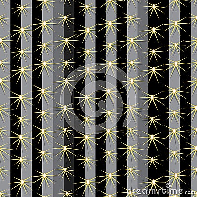 Cactus Plants Texture Seamless Pattern Background Cartoon Vector ...