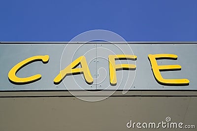 Cafe Sign Letters Stock Photo | CartoonDealer.com #232473406