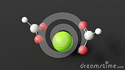 Calcium Formate Molecule, Molecular Structure, Animal Feed Preservative ...