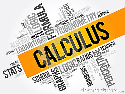 Calculus Word Cloud Collage, Education Concept Background Stock Photo ...
