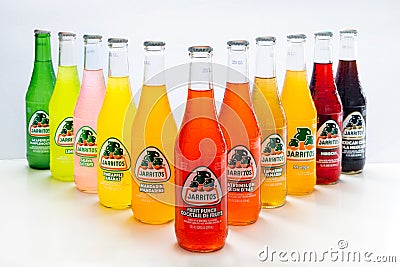 Several Jarritos Flavoured Mexican Soda Bottles Editorial Image ...