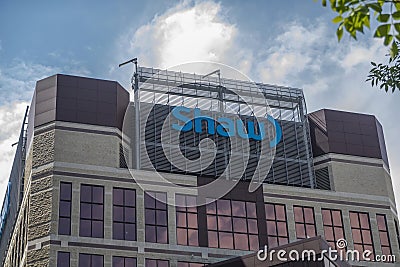 A Shaw Building Sign During Spring Editorial Photo | CartoonDealer.com ...