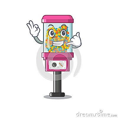 Call Me Candy Vending Machine On The Cartoon | CartoonDealer.com #157628167