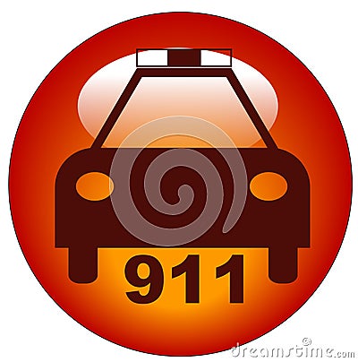Call Police Icon Royalty Free Stock Image - Image: 6012636