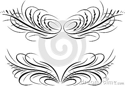 Calligraphy Baroque Curves. Royalty Free Stock Photography - Image: 4554067