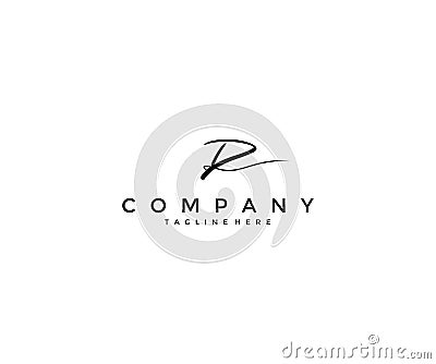 Calligraphy Signature Letter D Logotype Cartoon Vector | CartoonDealer ...