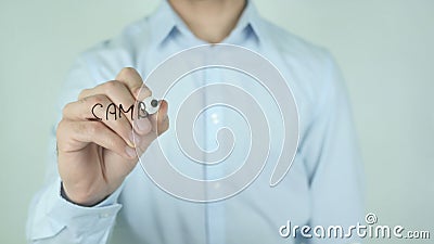 Cambio De Vida, Change Life Writing In Spanish On Glass Stock Video ...