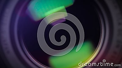 Camera Aperture Opening and Closing Inside a Lens Stock Video - Video ...