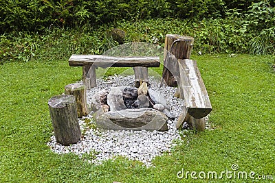 Campfire Place Stock Photo - Image: 43060431