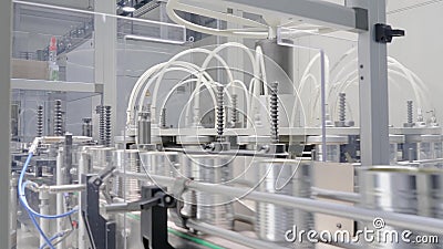 Can production factory stock video. Video of material - 102203235