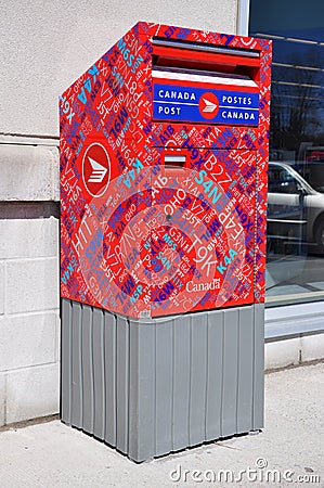 Canada Post Mail Box Editorial Stock Photo - Image: 25022023
