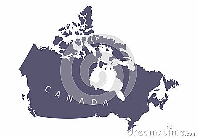 Canada Silhouette Map Royalty-Free Stock Photo | CartoonDealer.com ...