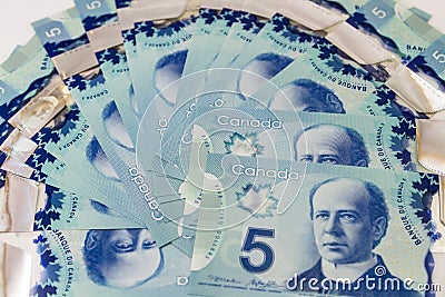 Canadian Dollar Banknotes Stock Photo | CartoonDealer.com #166526028
