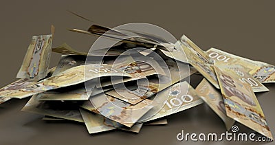 Stack of Canadian Dollar stock video. Video of billion - 50513187
