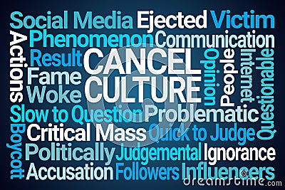 Cancel Culture Word Cloud Stock Photo | CartoonDealer.com #162949152