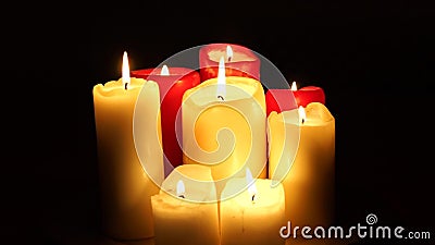 Candles go out stock footage. Video of light, candles - 73706710