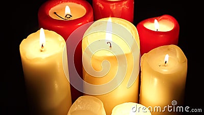 Candles go out stock footage. Video of extinguish, frosting - 73708182