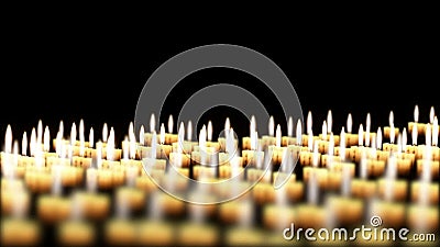 Thousands of Candles in the Night, Close Up, Dof Stock Video - Video of ...