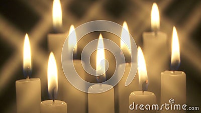 Candles with star effect stock footage. Video of candle - 42156312