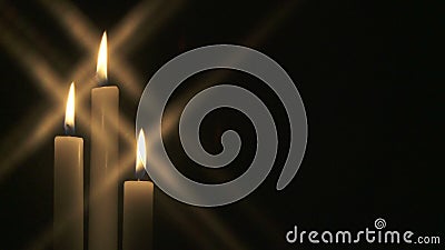 Candles with star effect stock video. Video of filter - 42156065