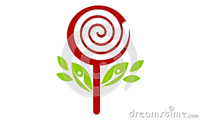 Candy Tree Logo Cartoon Vector | CartoonDealer.com #88805691