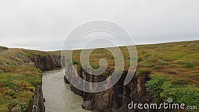 Canyon Moira, Iceland stock video. Video of pure, fall - 266222083