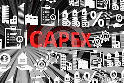 CAPEX Concept Blurred Background Stock Illustration | CartoonDealer.com ...