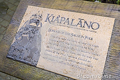 Capilano Sign In The Suspension Bridge Park Editorial Image ...