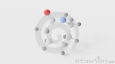Caprolactam Molecule 3d, Molecular Structure, Ball And Stick Model ...