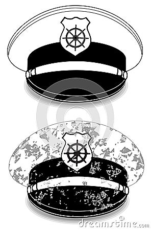 Captain Cap Vector Illustration | CartoonDealer.com #48060246