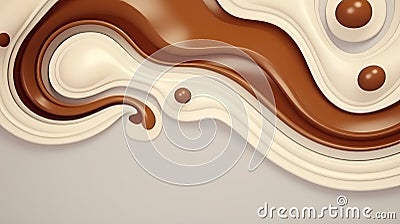 Captivating Design Intricate Melted Milk Chocolate Pattern As ...