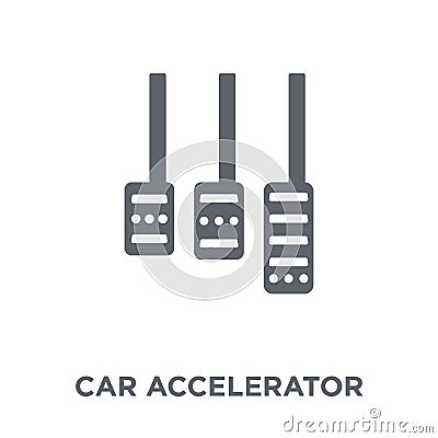 Car Accelerator Icon From Car Parts Collection. Cartoon Vector ...