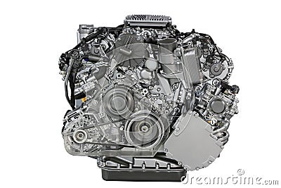 Car Engine Front View Isolated Royalty-Free Stock Photo | CartoonDealer ...