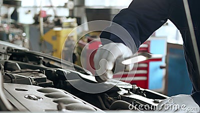 Car Engine Inspection and Fault Checking Stock Video - Video of ...